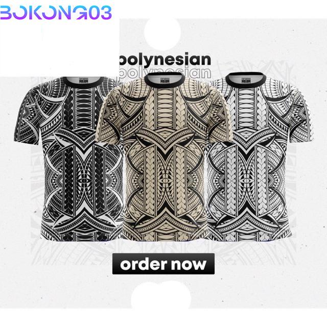 (nokong03) Tribal Tshirt for Man Polynesian White Sale 2024 Collection ...