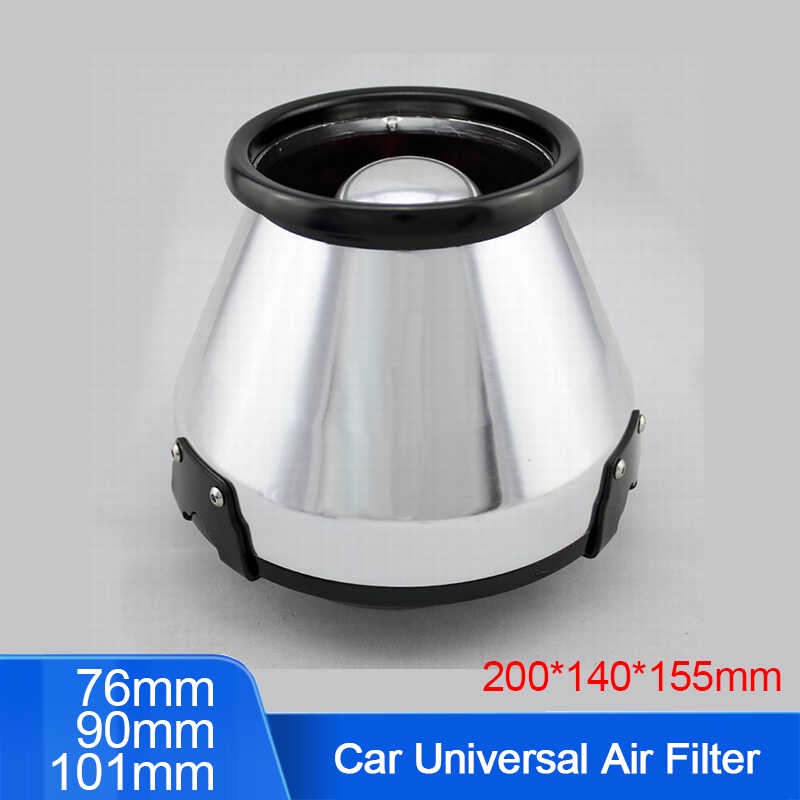 JO Car 76/90/101Mm Metal Shell Air Filter Car Engine Air Inlet Sport ...