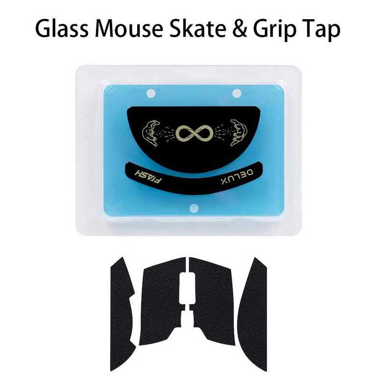 Delux M800 Glass Mouse Skates & Mouse Grip Tap DIY Para Sa M800 Gaming ...
