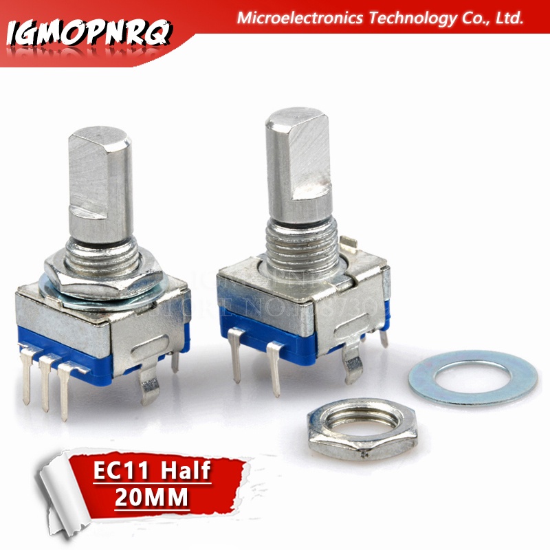 10pcs Half axis rotary encoder, handle length 15mm code switch / EC11 ...