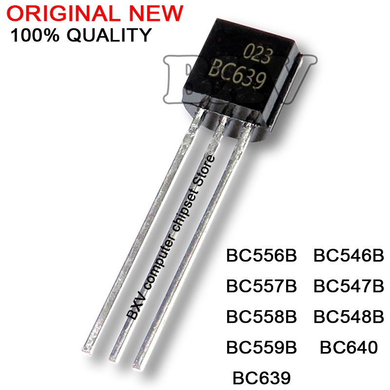 100PCS BC639 BC640 BC546B BC547B BC548B BC556B BC557B BC558B BC559B In-line Triode Transistor TO ...