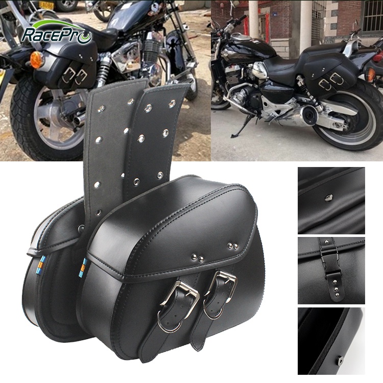 M S L Size Leather Side Box Case Hard Motorbike Motorcycle Saddle S ...