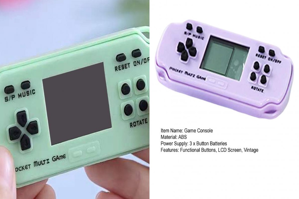 Tang_ Game Machine Simple Operation Vintage Handheld Brick Game Retro ...