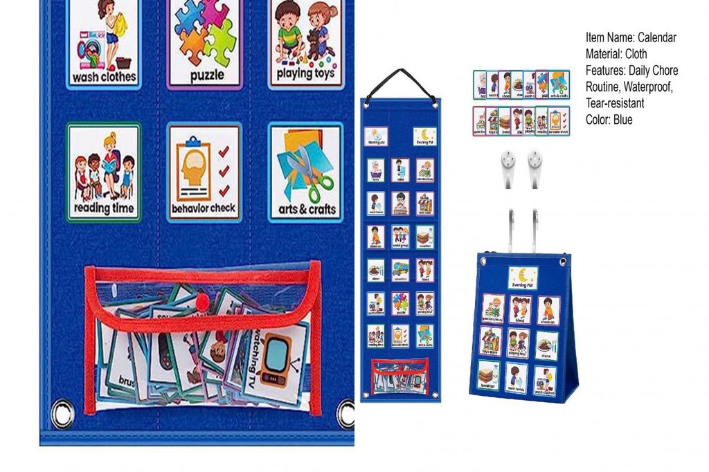 NTA Visual Timetable Cards Tear-resistant Timetable Cards Kids Visual ...