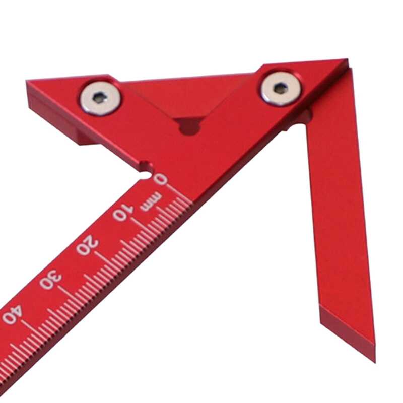 Miter Triangle Ruler Center Scribe 45/90 Degree Woodworking Angle Ruler ...