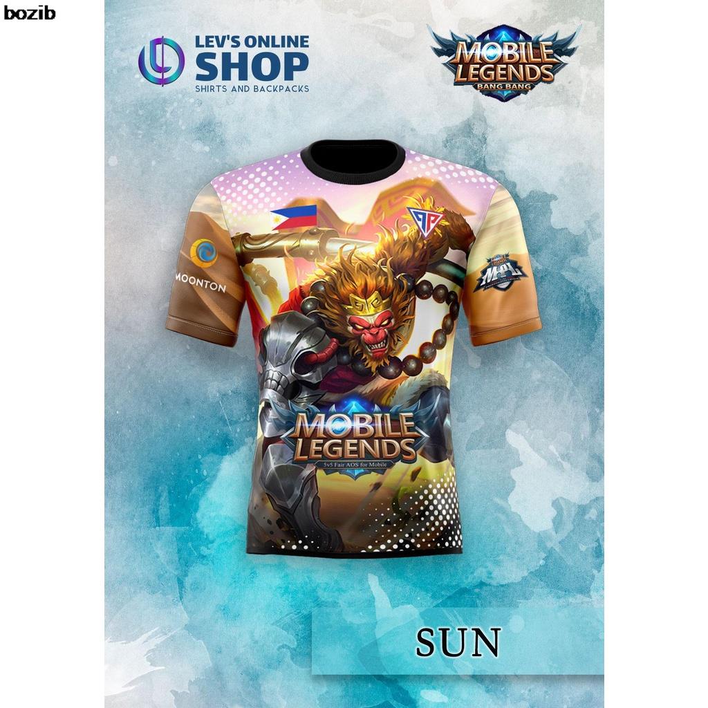 bozibb Mobile Legends ML Shirt - Sun - Excellent Quality Full ...