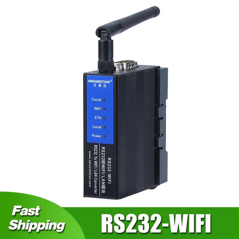 RS232-WIFI Convert LAN Industrial Conversion Module Wireless Conveter External RS232 Serial Port ...