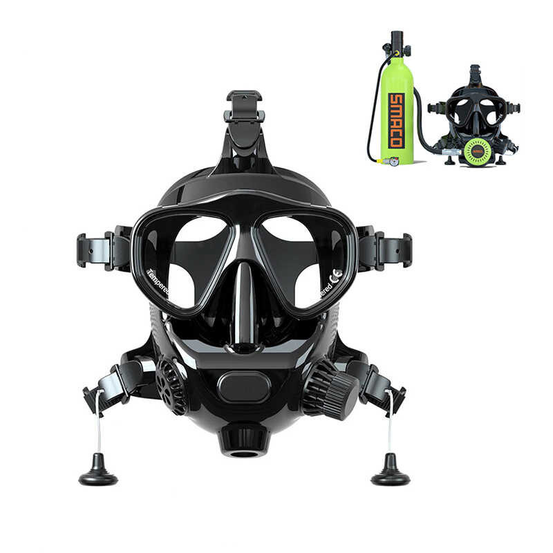 So Scuba Diving Mask Full Face Snorkel Mask Underwater Breathing ...