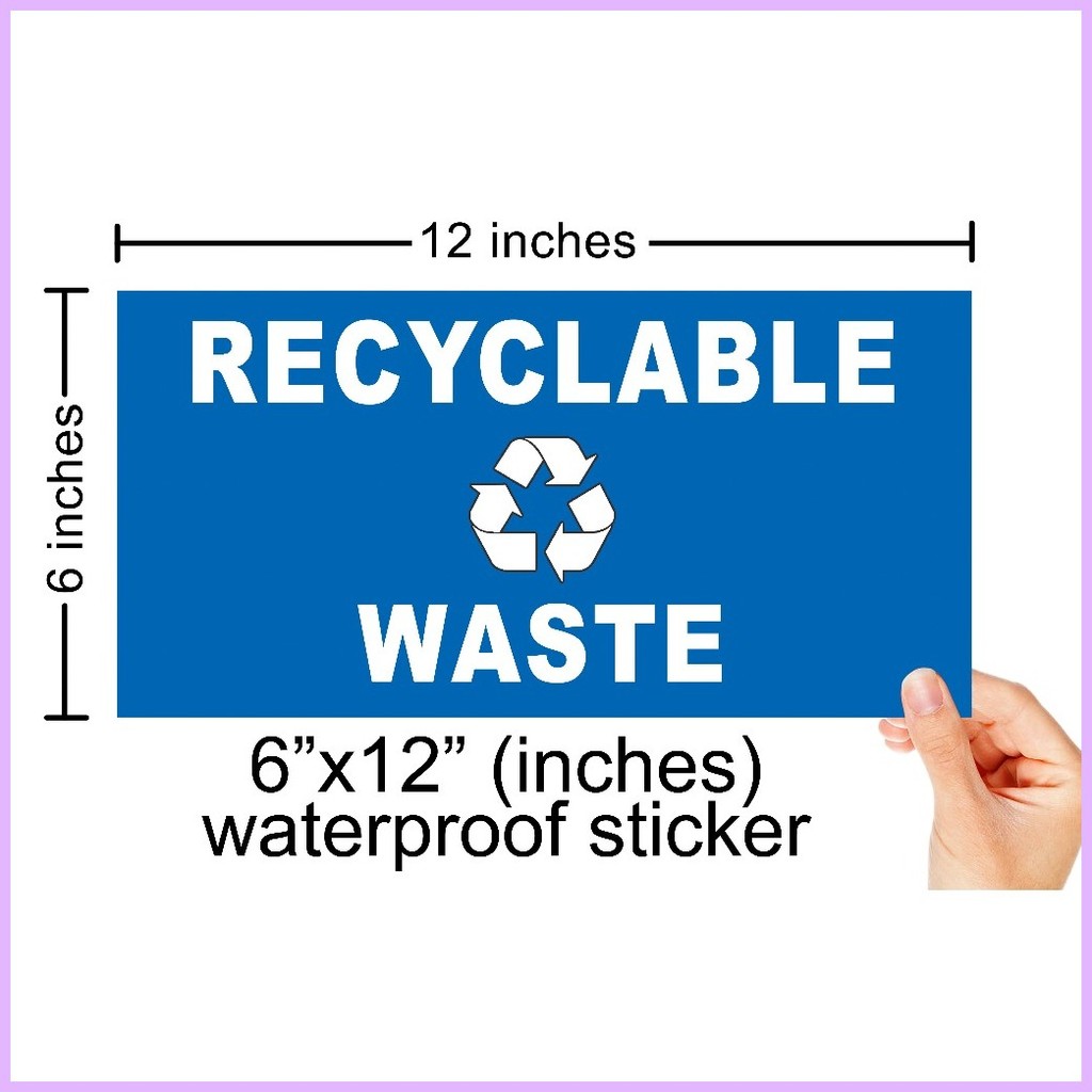 SIGNS Garbage Waste Segregation Sign Biodegradable Recyclable ...