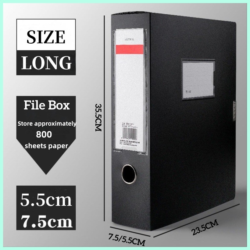 Document Box File Organizer Long Size File Box Paper Organizer Document ...