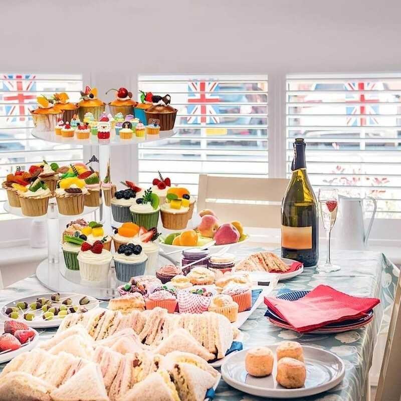 tier 4 thickened round acrylic lighted stand LED lights wedding ...