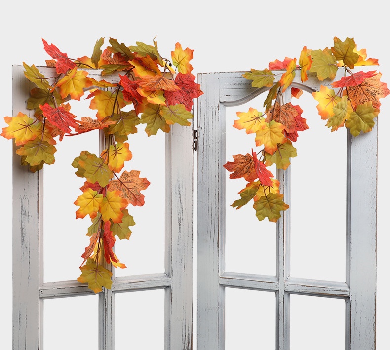 Fall Maple Leaf Vine Artificial Maple Garland, Autumn Hanging Fall ...