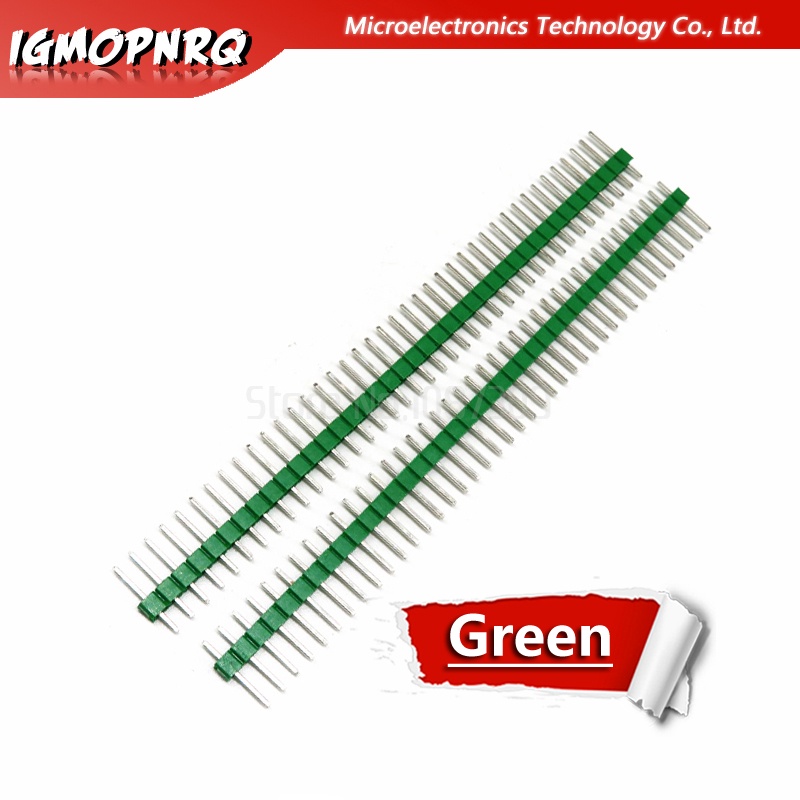 10pcs 1x40 Pin 2.54 green Round Female Pin Header connector 1*40 hole ...