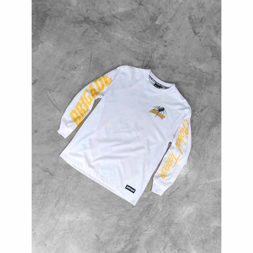 BRIGADE CLOTHING - GLOBAL TERROR LONGSLEEVE (WHITE) | Shopee Philippines