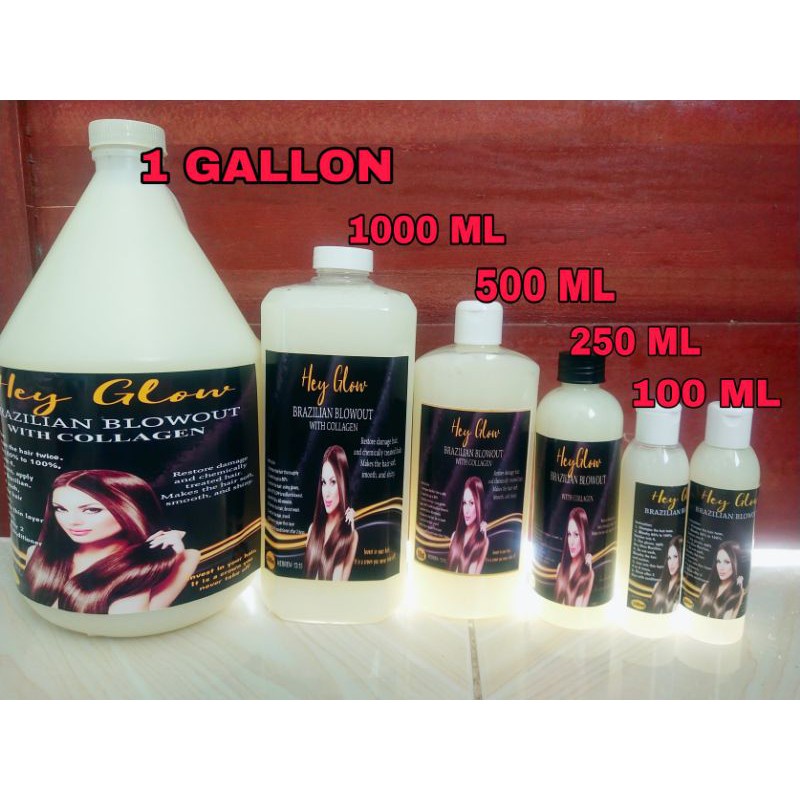 HEY GLOW BRAZILIAN BLOWOUT 1 GALLON | Shopee Philippines