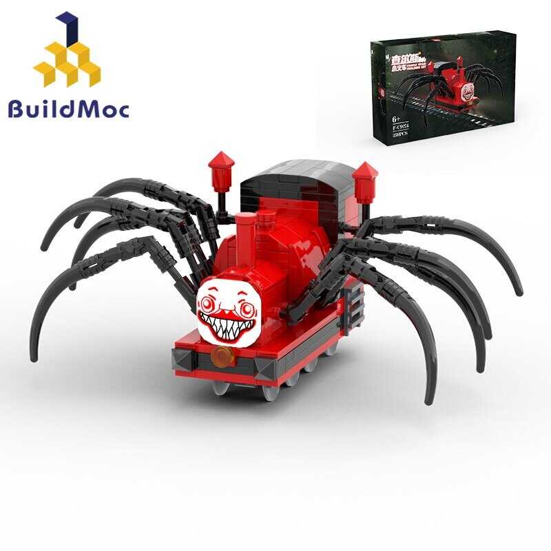 Buildmoc New Choo-Choo Charles Spider Train Building Blocks Set Horror Game Monster Animal ...