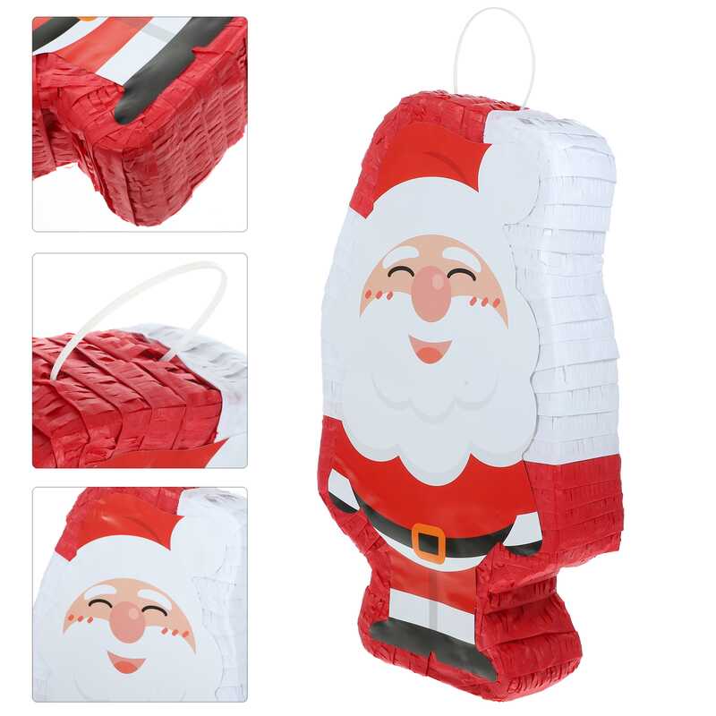 Santa Clause Shape Pinata Christmas Tree Cardboard Novel Paper Party ...