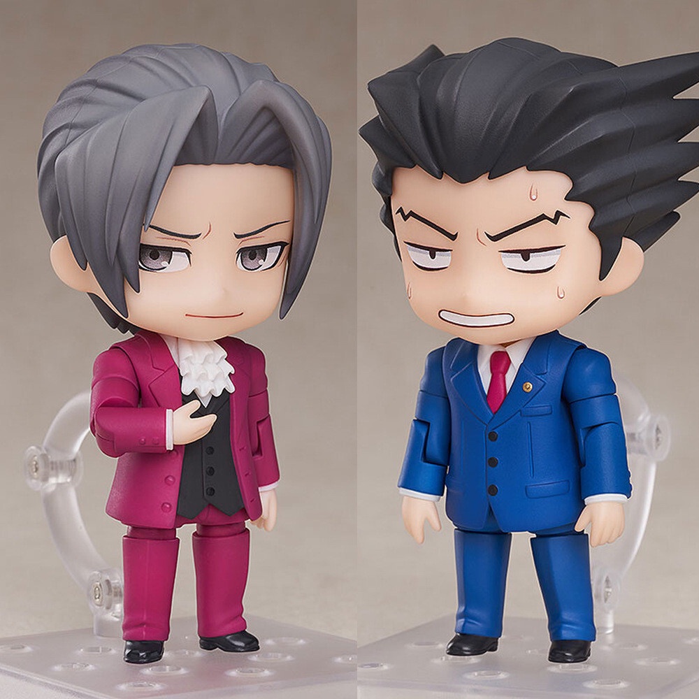 Anime Figure Ace Attorney Miles Edgeworth #1762 Phoenix Wright #1761 ...