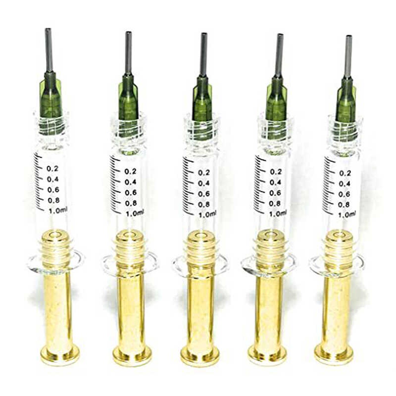 1Pc 1Ml / 3Ml / 5Ml Luer Lock Syringes Screw Blunt Tip Needles Caps For ...