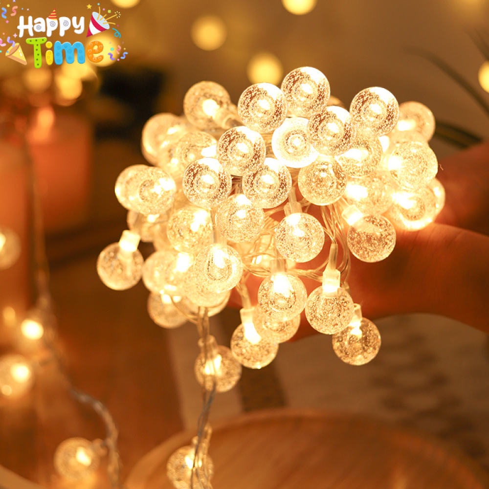 Ball String Lights Indoor Bulbs Lamp Fairy Lights Battery LED Strip ...