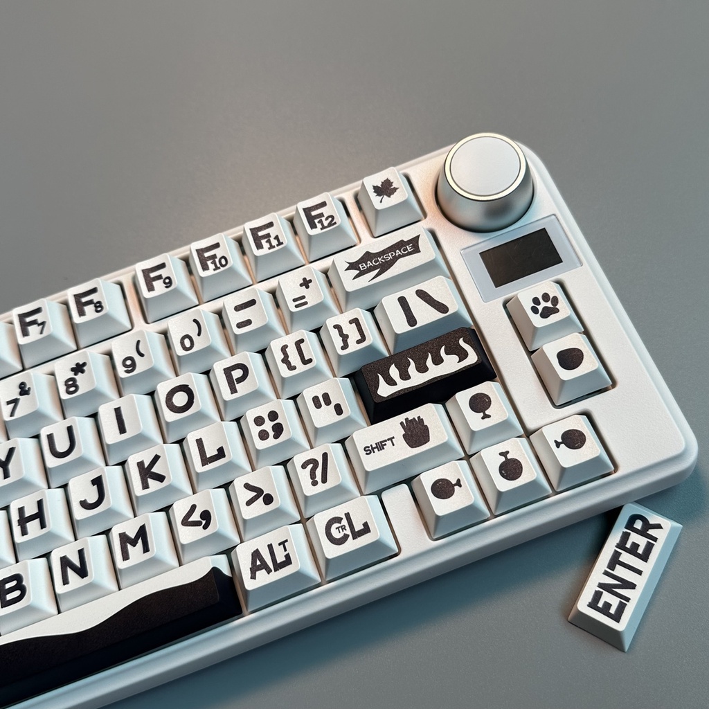 Black Large Letter Keycaps Small Complete Set Keycap for Mechanical ...