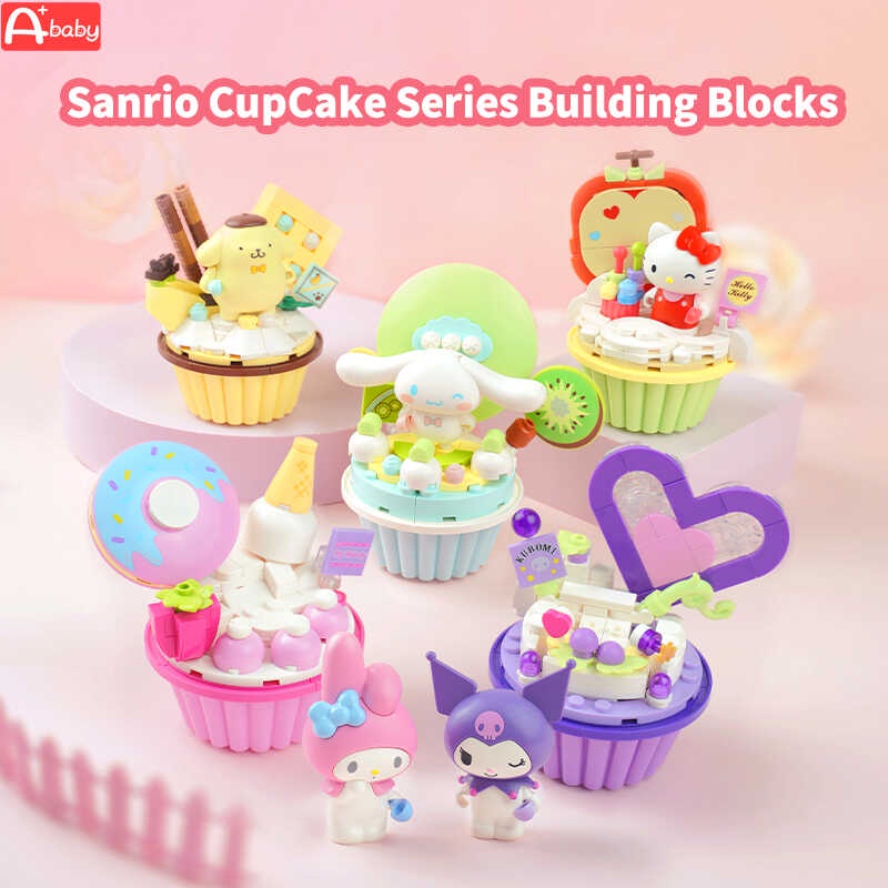 [A+Baby] Keeppley Sanrio Building Blocks Cupcake Cake(Kuromi/My Melody ...