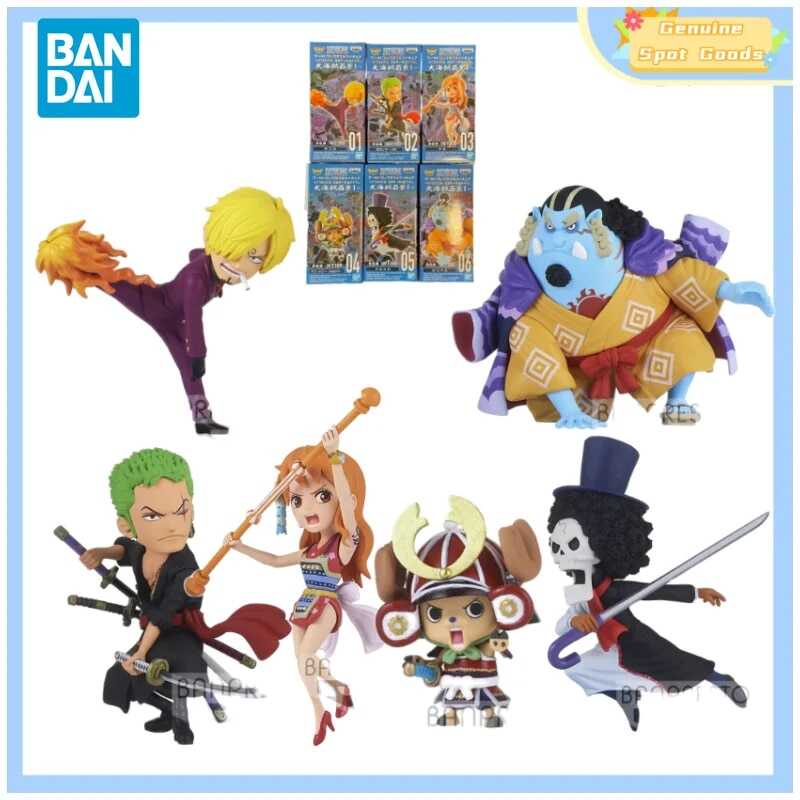 Genuine Bandai ONE PIECE WCF Wt100 Vol1 Zoro Sanji Anime Action Figures ...