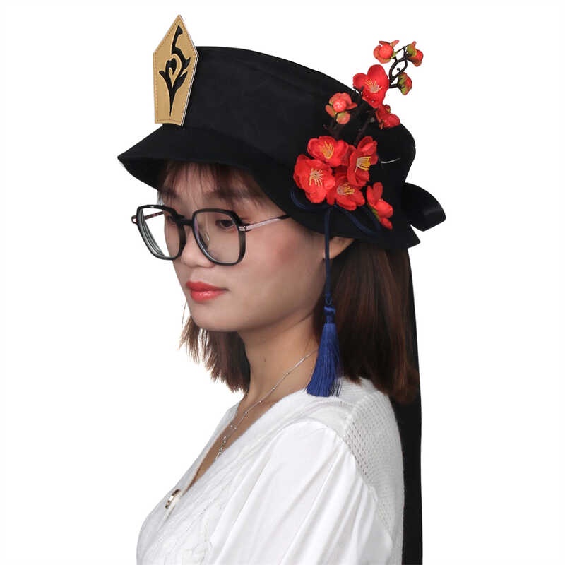SKT Game Genshin Impact Hu Tao Hat Well-Made Hutao Cos Cap Headwear ...