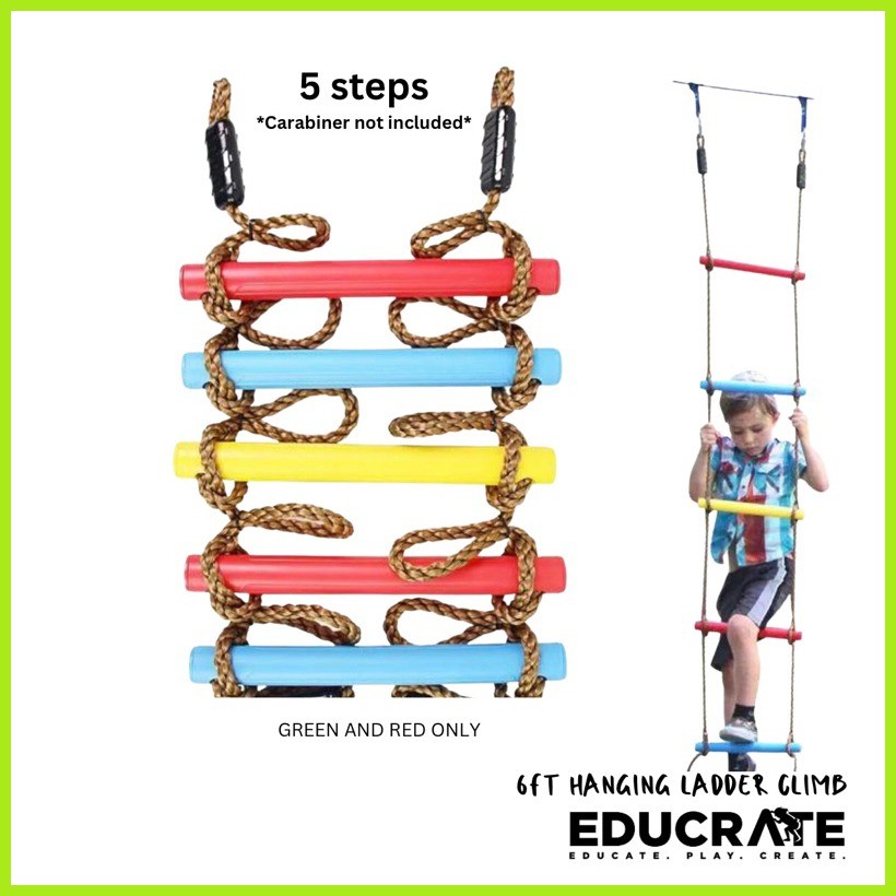 ⚡︎ ⚽︎ educratePH 6ft Hanging Ladder Rope for Climbing Kids obstacle ...