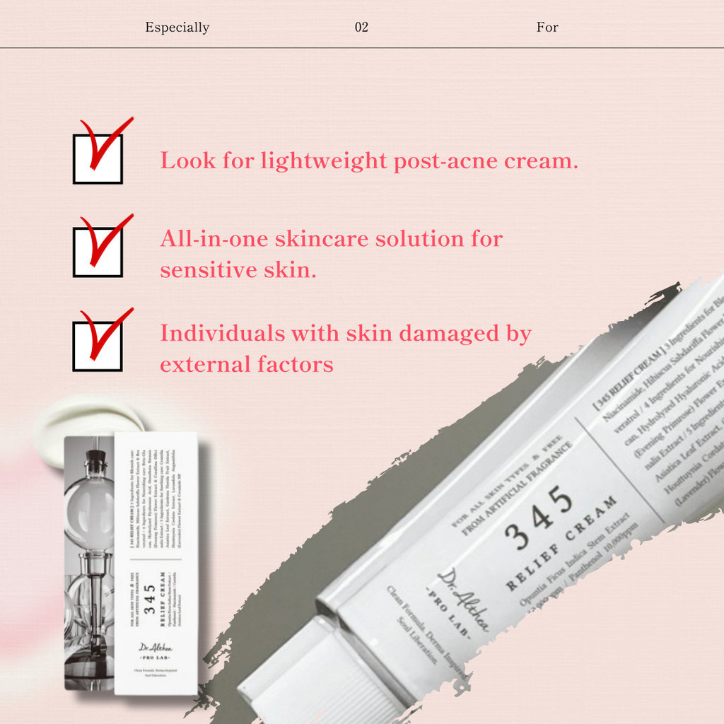 Korean Dr. Althea 345 Relief Cream Facial Moisturizer Lotion Serum ...
