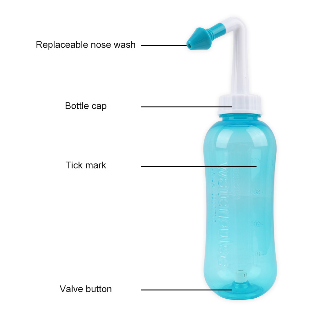 Salorie Nasal Wash Neti Pot Sinus Wash Cleaner For Adult Kids Sinus ...
