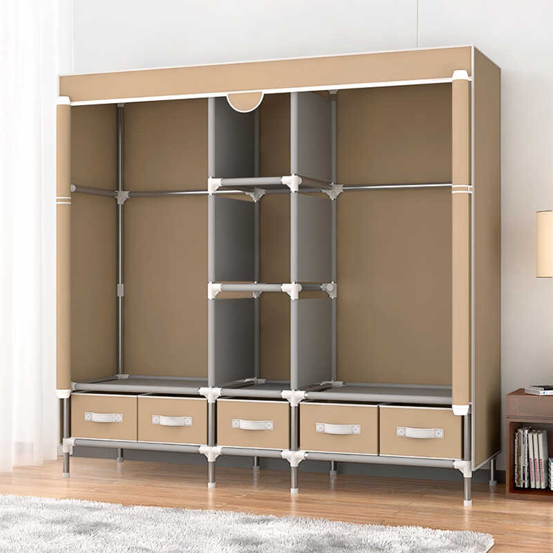 Simple wardrobe, home linen cabinet, rental room, dormitory, bedroom ...