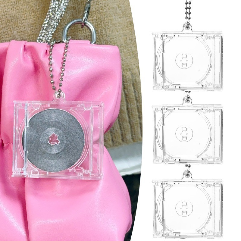 [Wholesale]Mini Blank CD Box Keychains - DIY Backpack Hanging ...