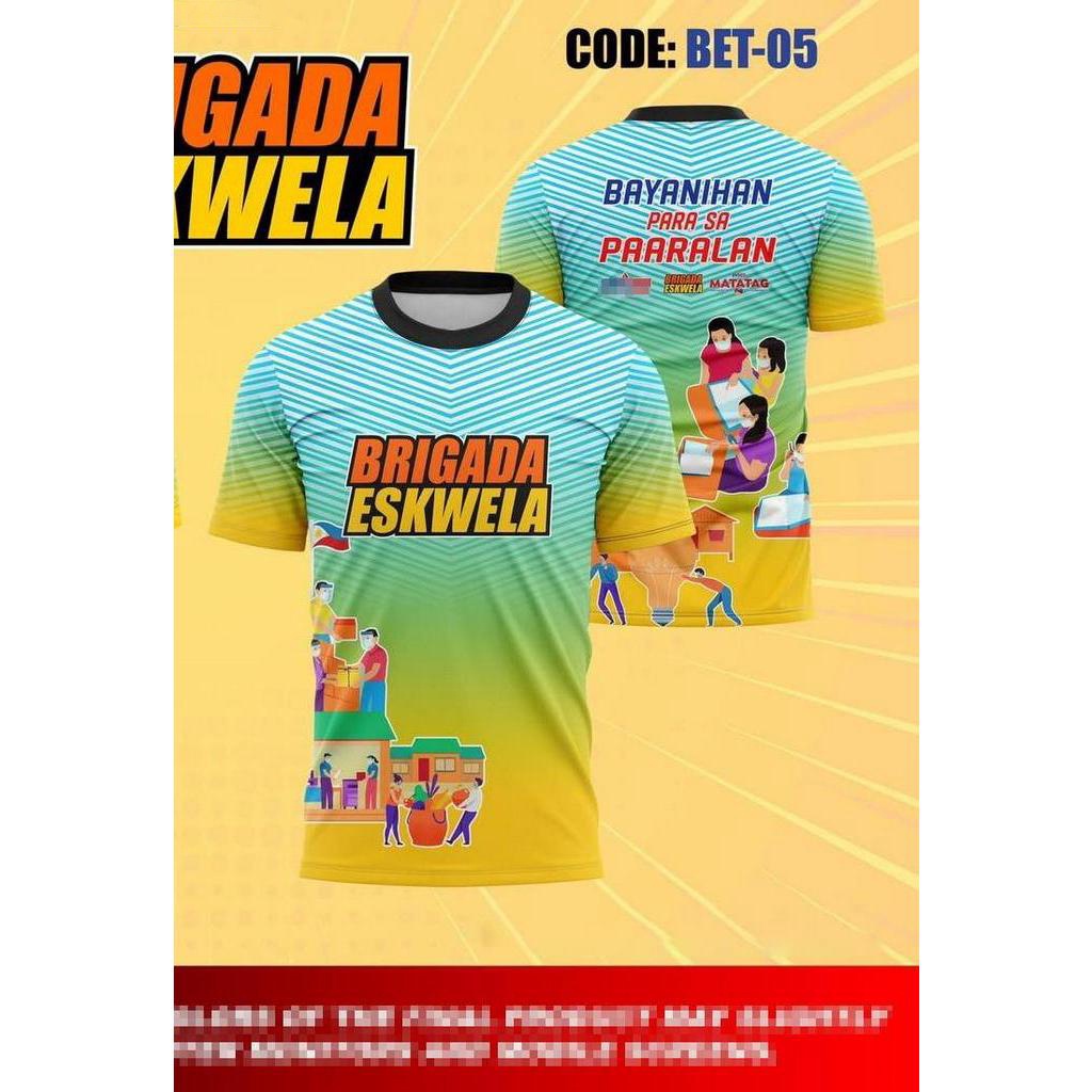 Full sublimation T-shirt DEPED BADGE CODE-05 | Shopee Philippines
