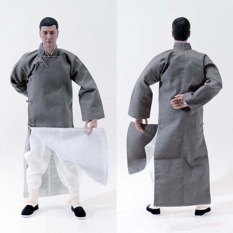 1/6 Chinese Traditional Long Robe Tang Suit Kung Fu Uniform Taekwondo ...