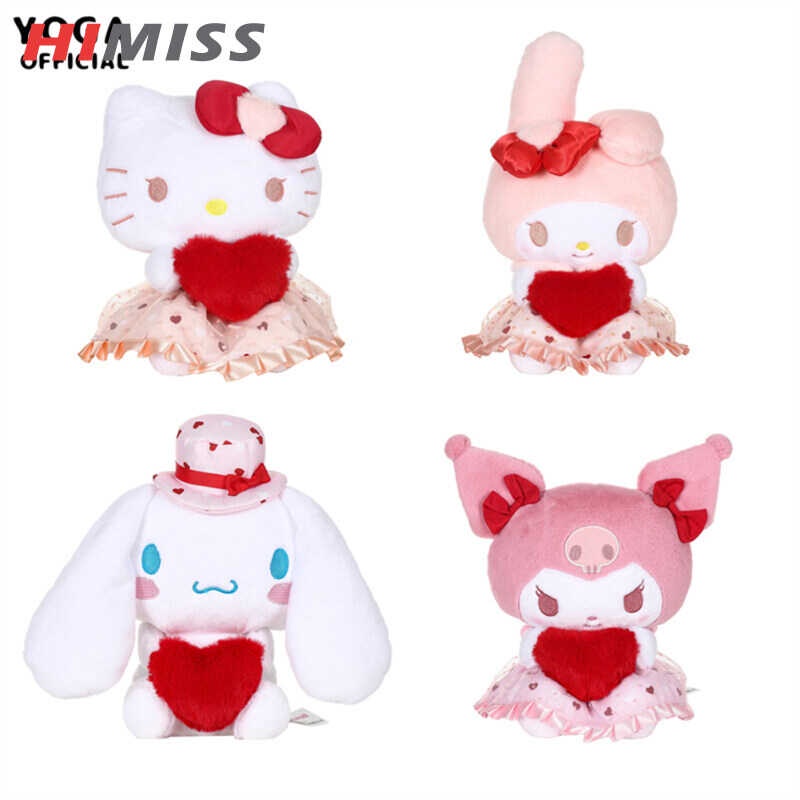 HIMISS Sanrio Cartoon Plush Doll Soft Stuffed Cinnamoroll Kuromi Anime ...