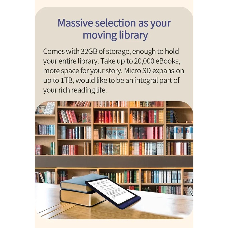 Original NEW Meebook M6 Ereader 6" Ebook reader Ereader with Dual color ...