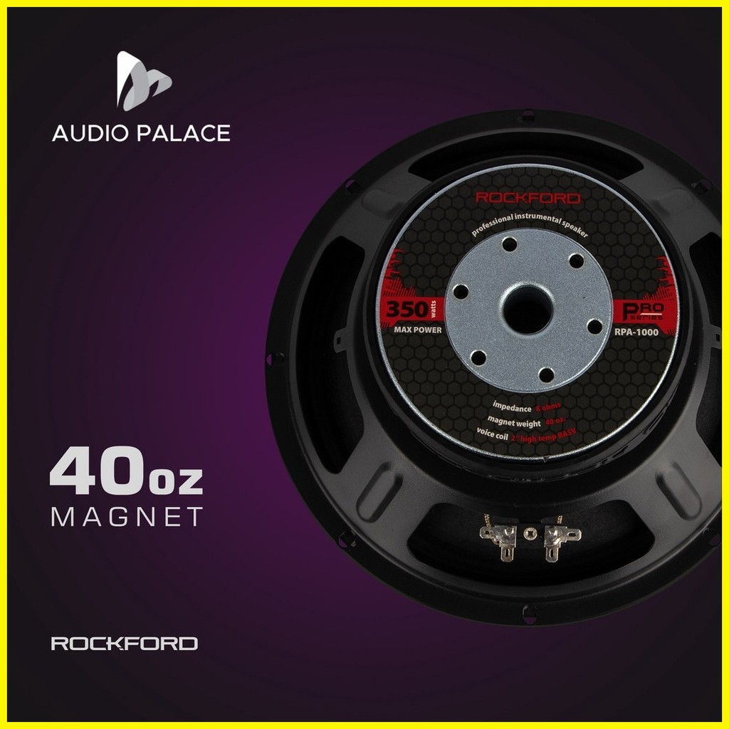 ⚾︎ ♀ ROCKFORD Professional Instrumental Speaker RPA-1000 [10 inches ...