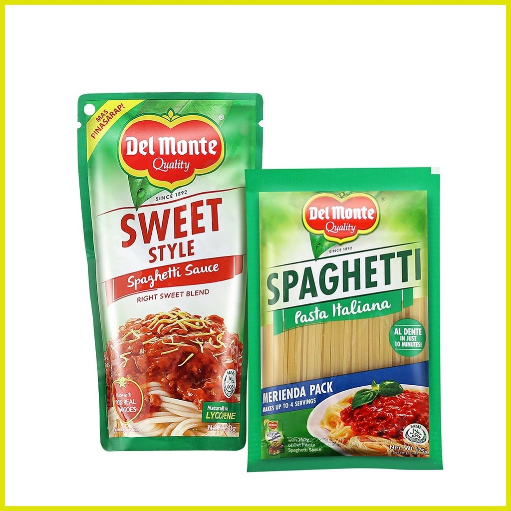 ♒ DEL MONTE Sweet Style bundle-3 servings (250g Sauce + 175g Spaghetti ...