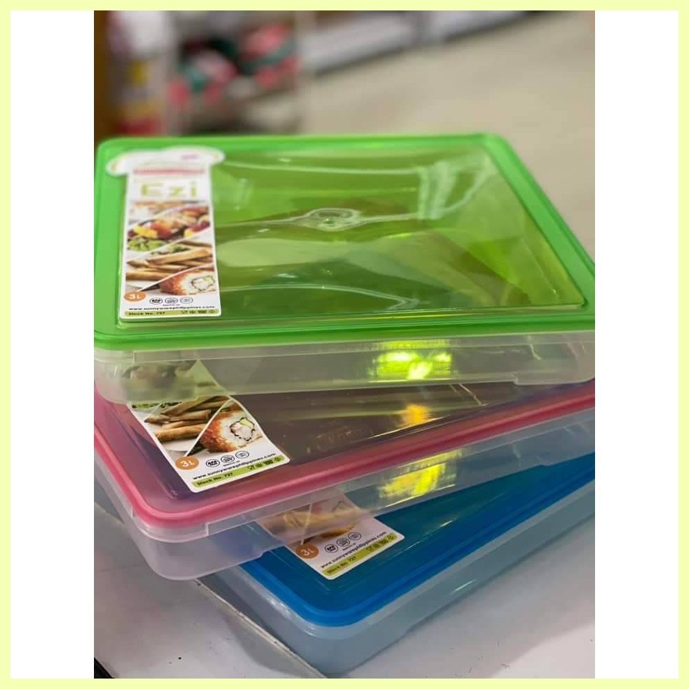 ⭐ #SNW727 Graham Bar Tupperware 3 Liters Big Square Food Keeper ...