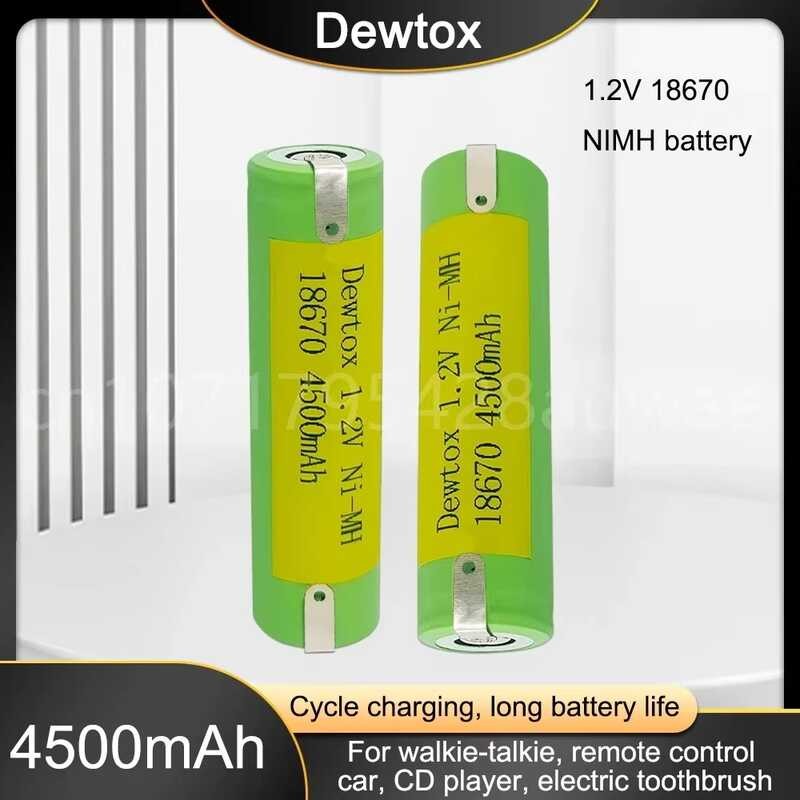 1.2V 17670 17650 18670 7/5A 4/3A 4500Mah Ni-Mh Rechargeable Battery ...