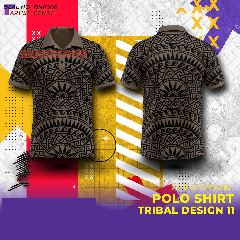 2025 Philippine Ethnic Tribal Inspired Shirt Full Sublimation Polo ...
