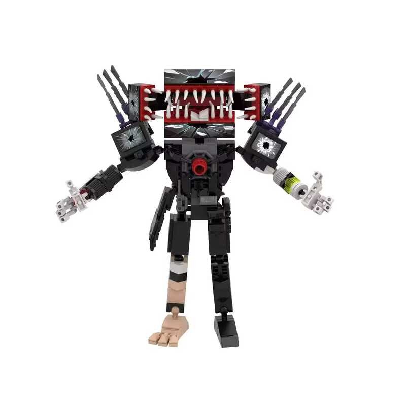 Skibidi MOC Toilet Zombie Monster Titan TV People Set Scientist Camera ...