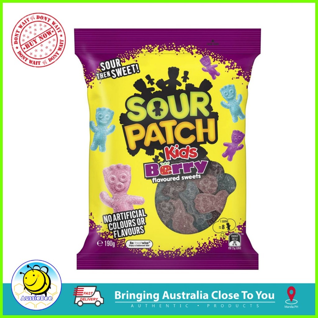 Sour Patch Kids Berry Lollies 190g (expiry Jan 11,2025) | Shopee ...