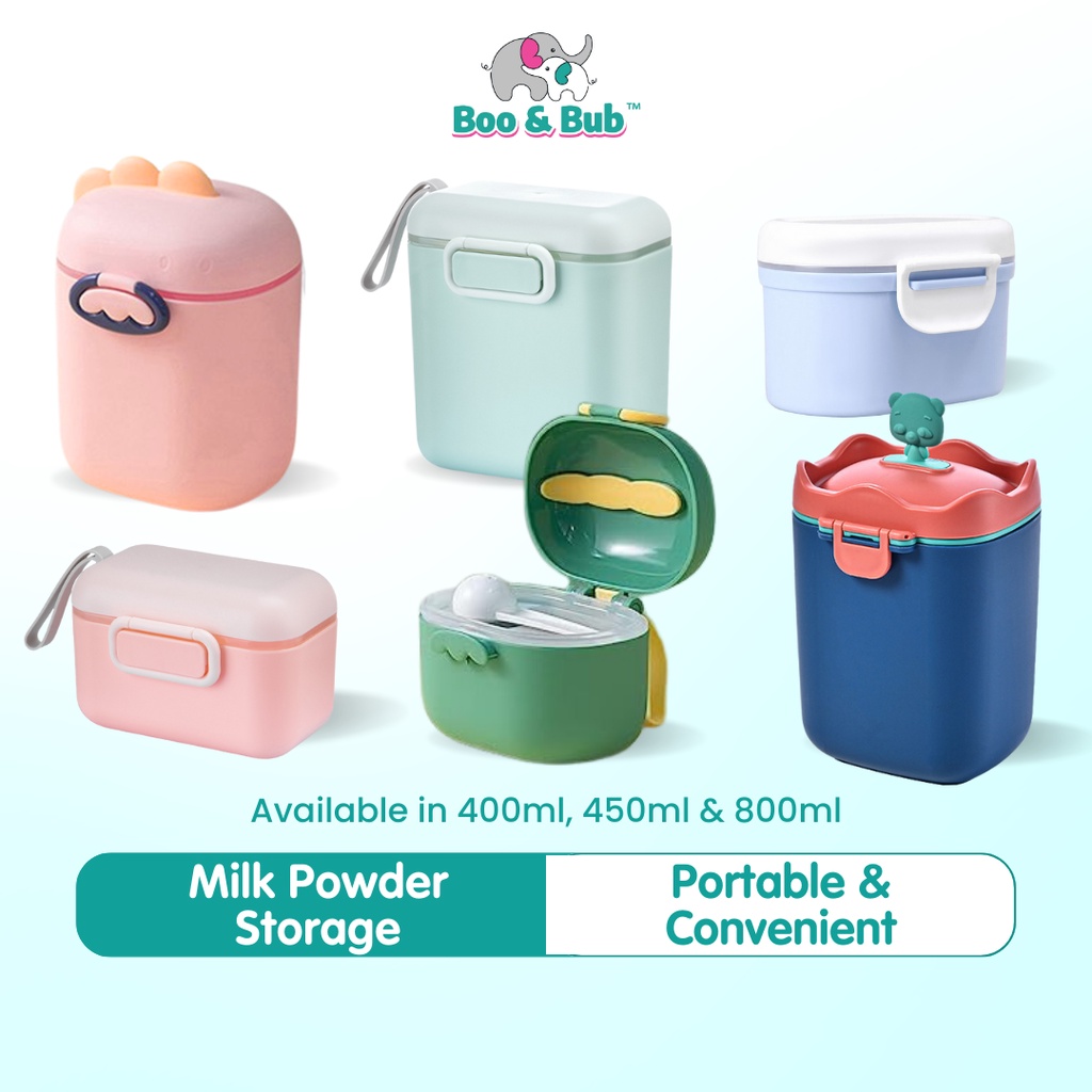 Boo&Bub Milk Powder Container Infant Feeding Box Newborn Food Storage ...