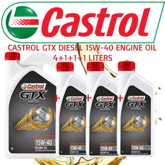 Castrol GTX Diesel 15W-40 Engine Oil 7 Liters | Shopee Philippines