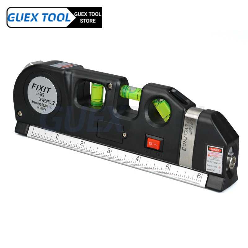 Laser Level Multifunctional Infred Laser Wiper Measure Leveler Black ...