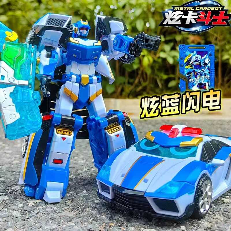 Original Metal Carobot BLUE COP Transformed Autobot Toys FLETA Z BLACK ...