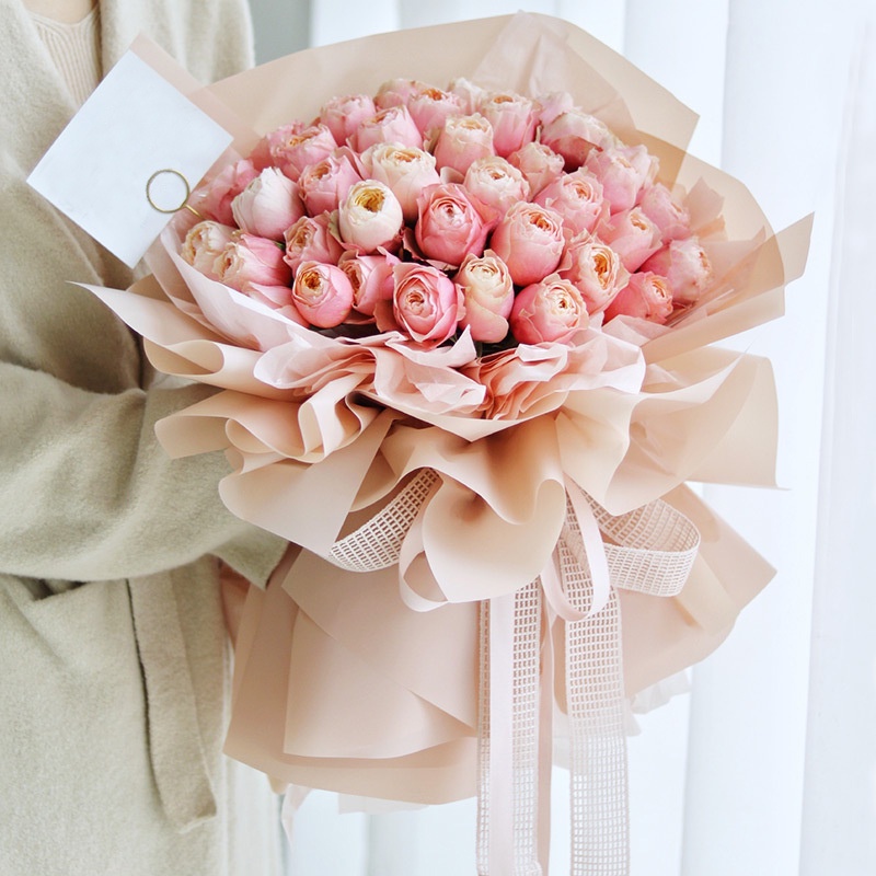 Solid Color Flower Wrapping Paper Waterproof Flower Packing Paper ...