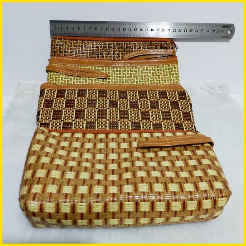 ♨ Native Banig / Pinoy Style Sling Bag and Pouches Local Rattan Pouches ...